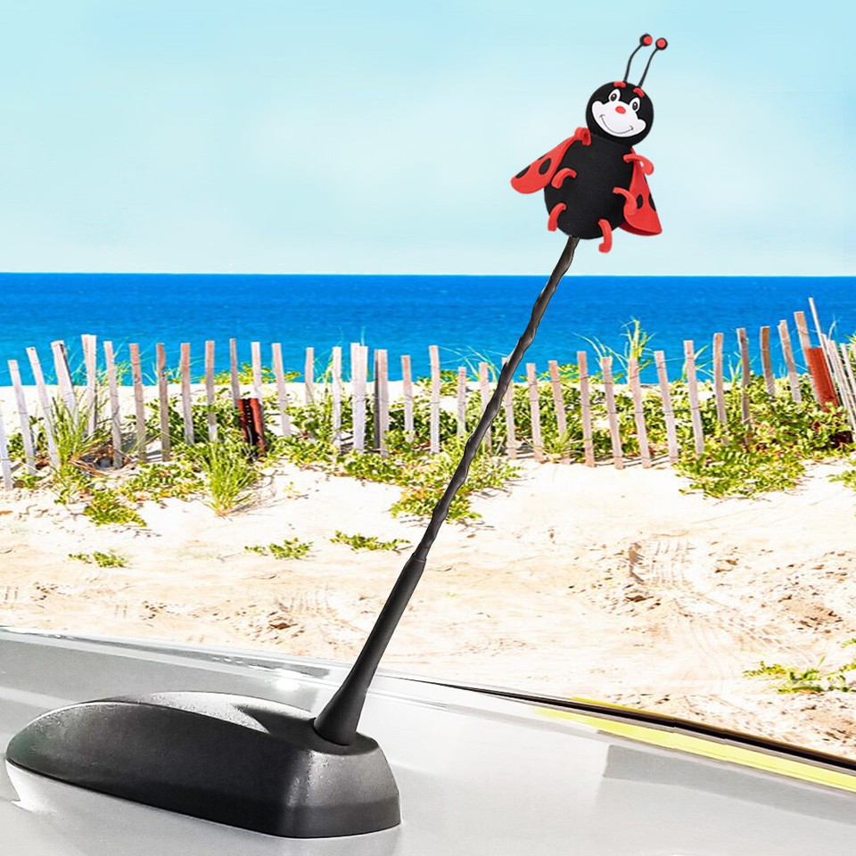 Tenna Tops Cute Red Ladybug Car, Truck, Jeep Antenna Topper Auto ...