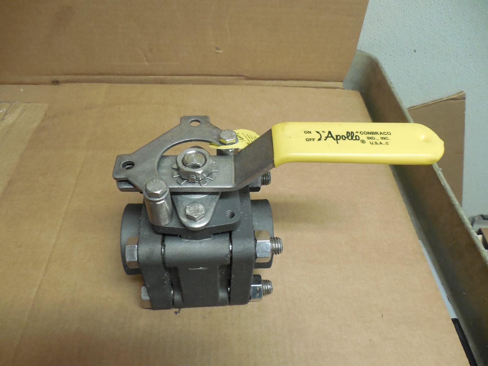 NEW APOLLO 1-1/2" STEEL 3 PIECE FULL PORT BALL VALVE 83A-247-14 WCB ...