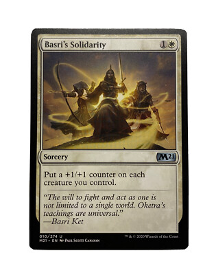 BASRI'S SOLIDARITY CORE SET 2021 MTG WHITE SORCERY UNCOMMON NM | eBay