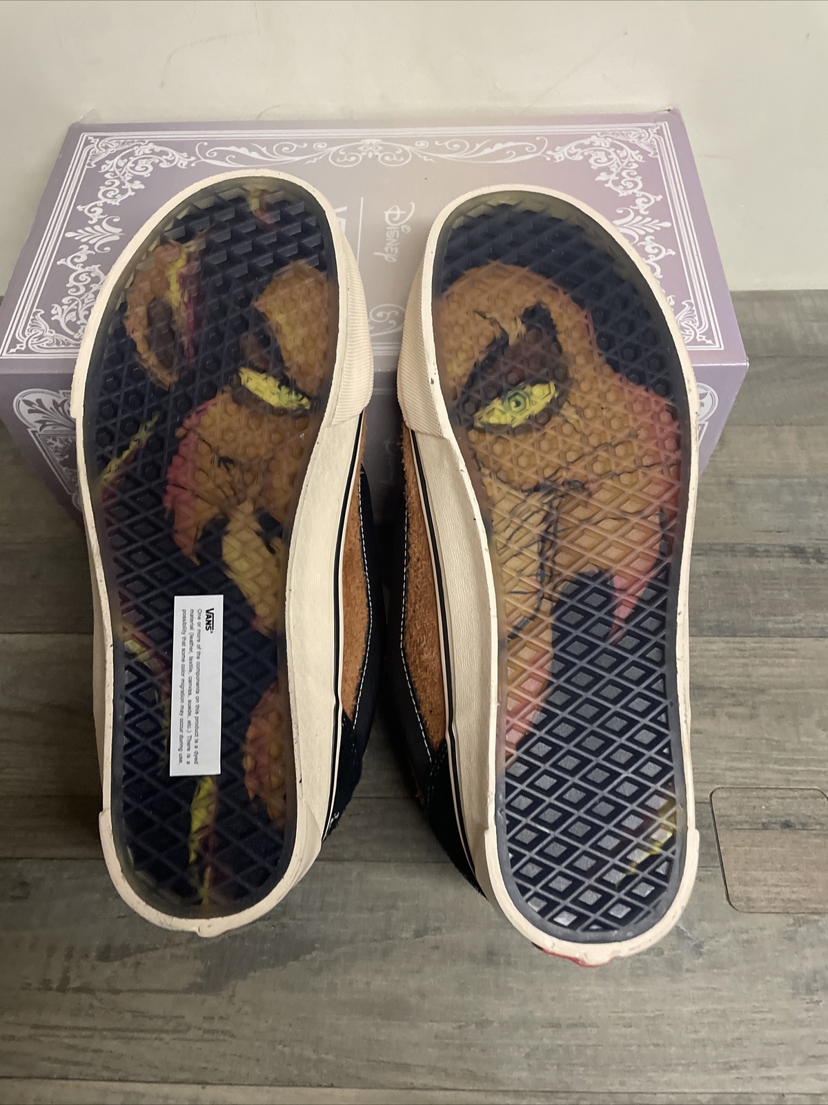 Vans x Disney 100th Scar Knu Skool Sneakers Lion King Men's Size 5.5 ...