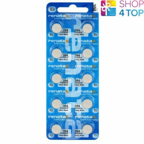 10 RENATA 394 SR936SW BATTERIES SILVER 1.55V WATCH SWISS MADE EXP 2027 ...