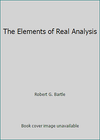 The Elements of Real Analysis by Robert G. Bartle | eBay