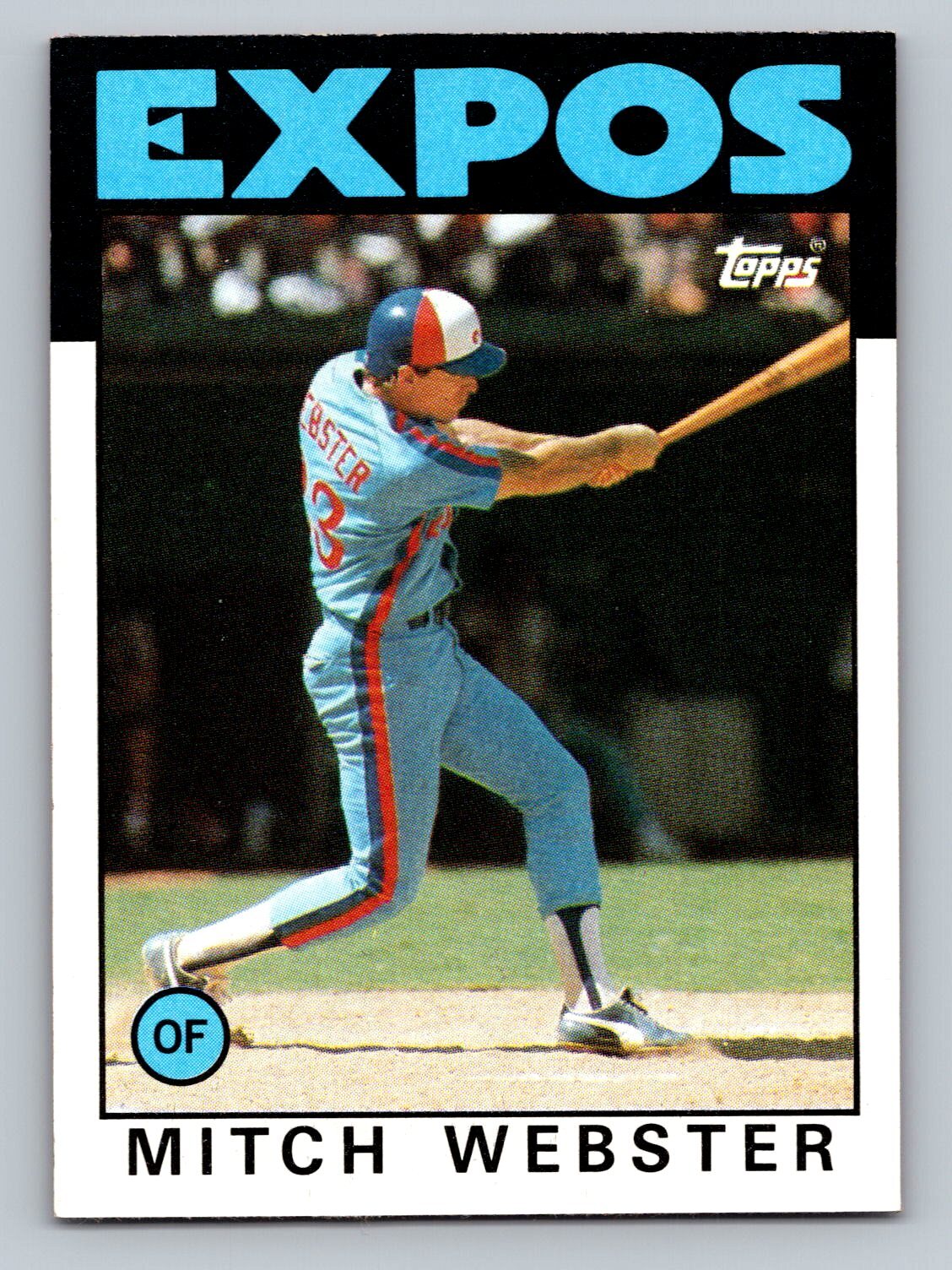 1986 Topps #629 Mitch Webster RC Rookie Montreal Expos | eBay