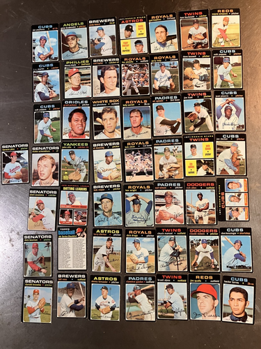 1971 Topps Baseball Cards Lot Of 100 Or Starter Set | eBay