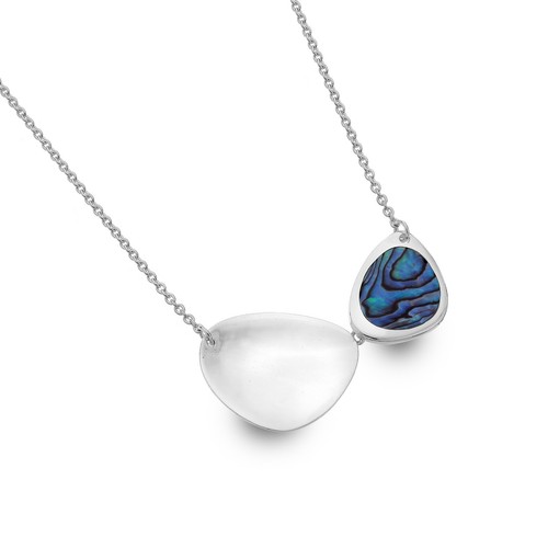 Paua Shell Rockpool Necklace Solid Sterling Silver Hallmark Luxury Box ...