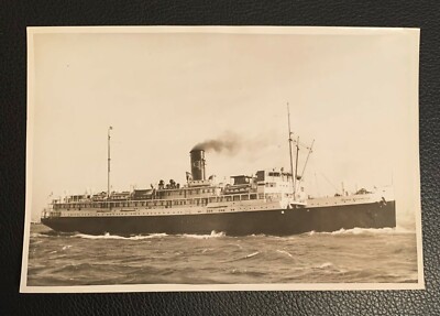 GEORGE WASHINGTON PASSENGER STEAMSHIP REAL BLACK AND WHITE PHOTO 4X6 EX ...
