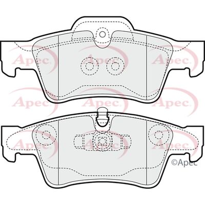 Brake Pads Set For Mercedes R-Class W251 R 350 Apec Rear 0044205220 ...