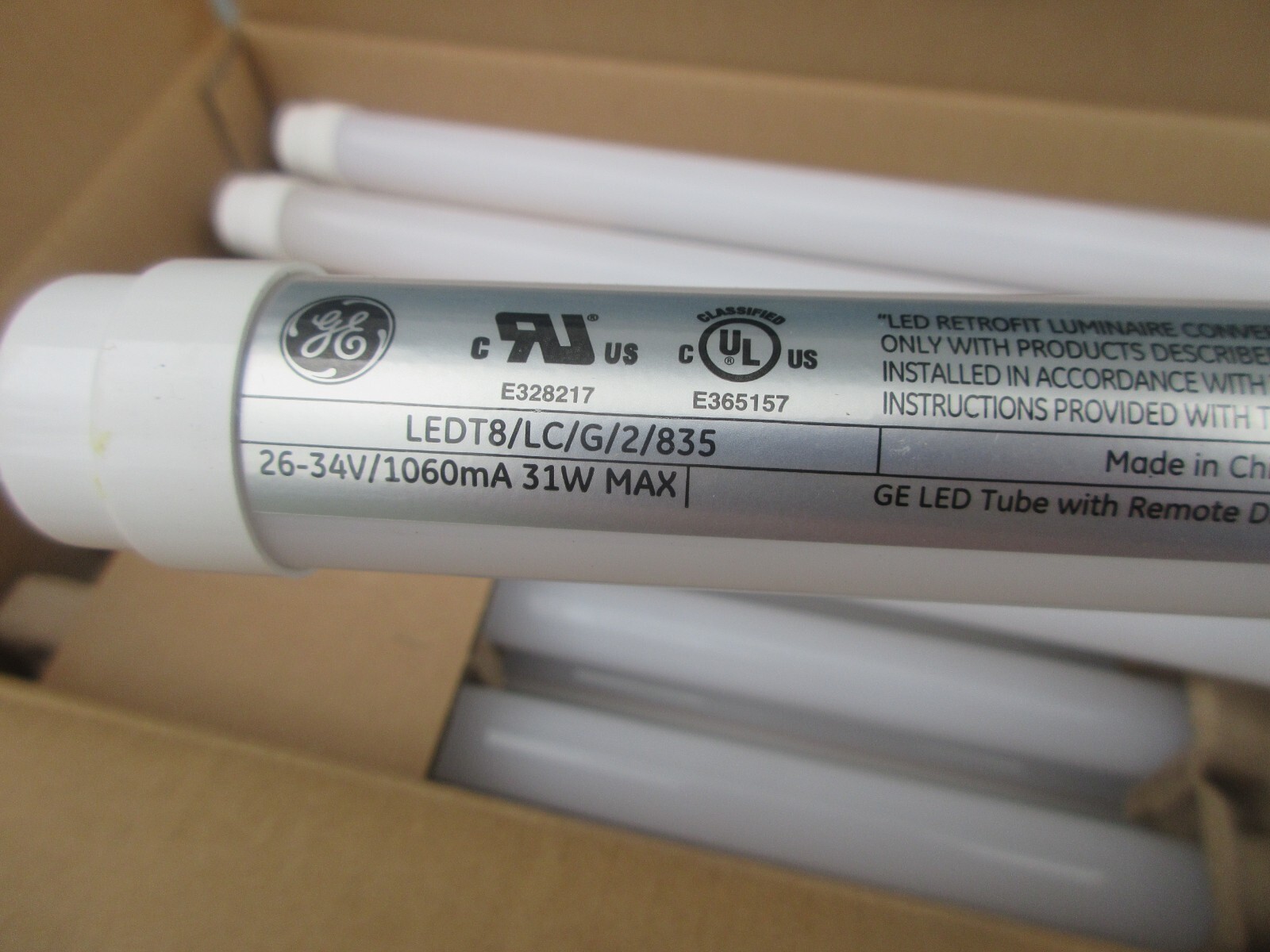 20 GE 24" Linear T8 LED Light Bulb 36408, LEDT8/LC/G/2/835 | eBay