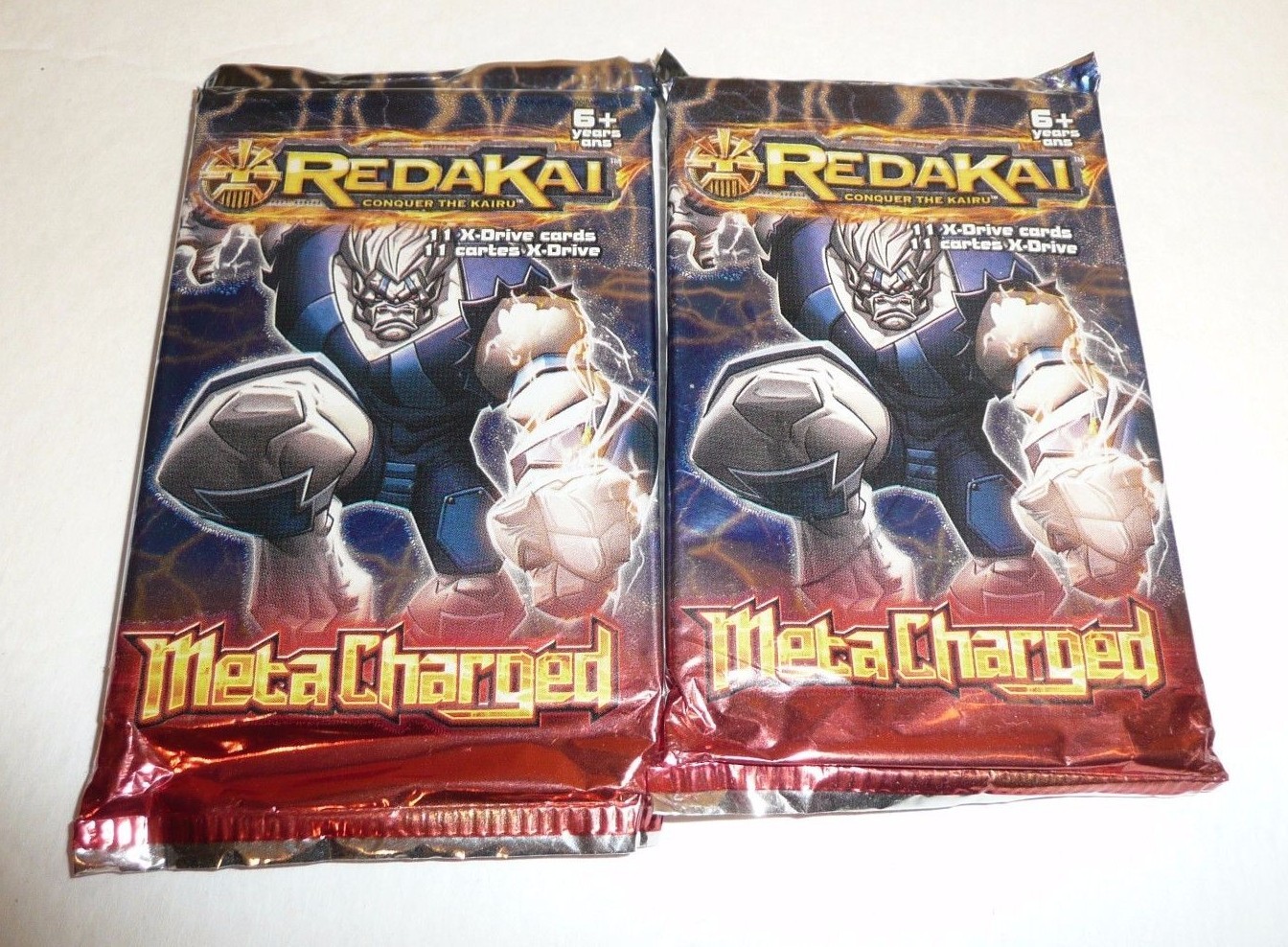 Lot of 2 Redakai MetaCharged Booster Card Packs Conquer the Kairu X ...