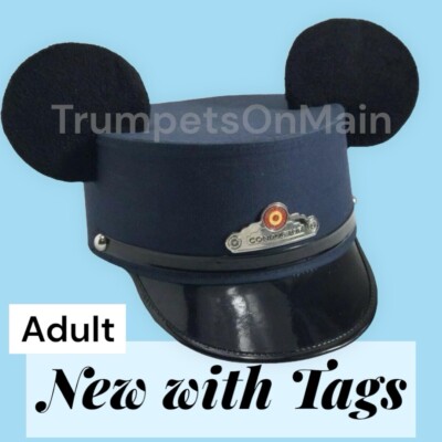 New ADULT Disney Mickey Mouse Conductor Hat From Disneyland Disney ...