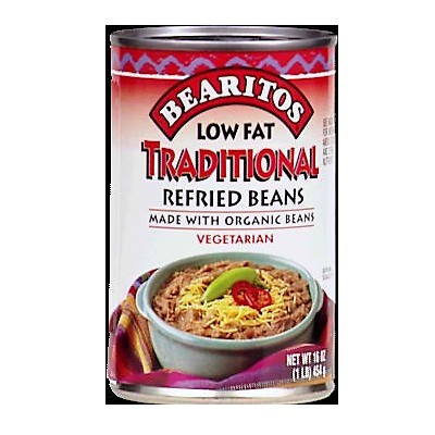 Bearitos Organic Low Fat Traditional Refried Beans 16 Ounce for sale ...