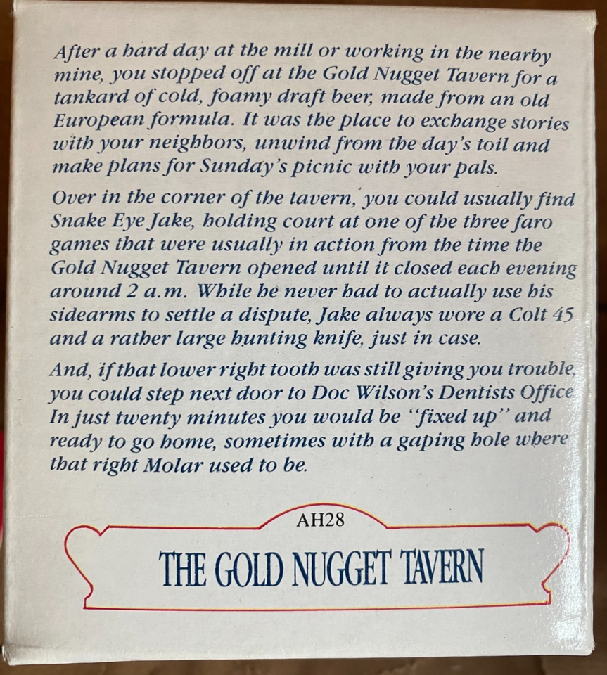 The Americana Collection AH 28 The Gold Nugget Tavern | eBay