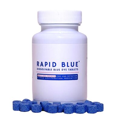 Rapid Blue Dissolvable Blue Dye Tablets for Toilet Leak Detection ...