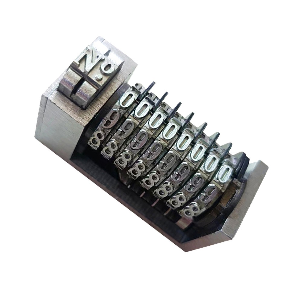 8 Digits Numbering Machine Forward for Letterpress Number Coding 4X8 | eBay
