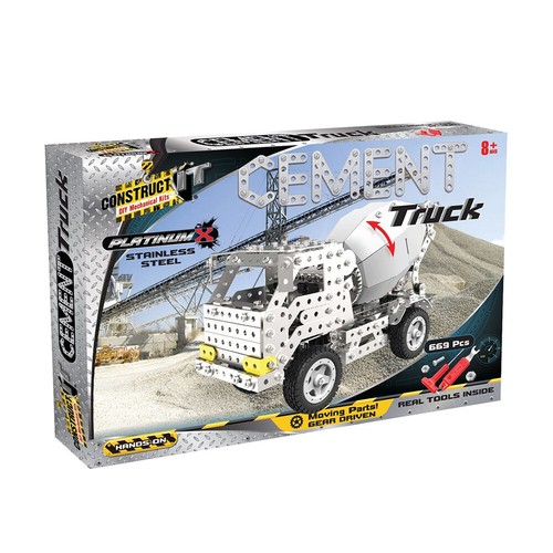669pc Construct IT Platinum-X DIY Cement Truck Toy w/ Tools Build Kit Kids 8y+ | eBay