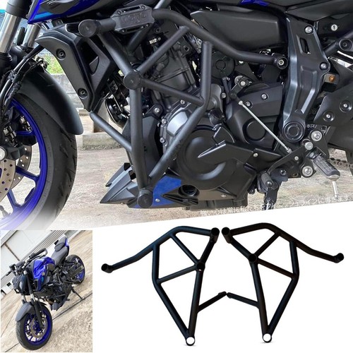 MOTOSKILL GUARD ENGINE GUARD CRASH BAR MATTE BLACK FIT FOR YAMAHA MT-07 ...