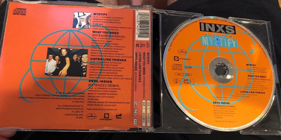 Mystify - CD Single UK. Listen Like Thieves Simple minds U2 Simply Red ...