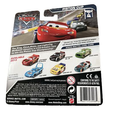 Disney Pixar Cars RPM NO 64, 1:55 Diecast Car Piston Cup Series ...