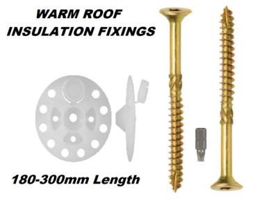 WARM ROOF DECK INSULATION RETAINING WASHER SCREWS | eBay UK