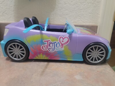 JoJo Siwa California Cruiser Doll Car Rainbow Tie-Dye Fits Two Fashions ...