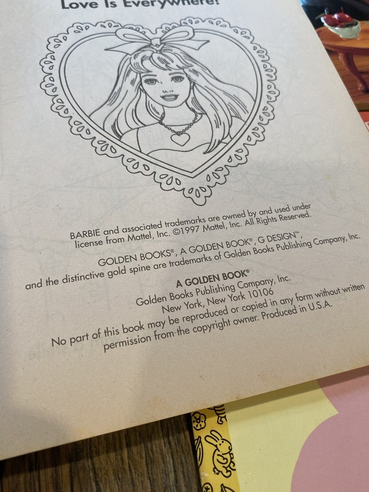 Vintage Mattel Barbie Golden Books Coloring Book Lot Of 3 Holiday ...