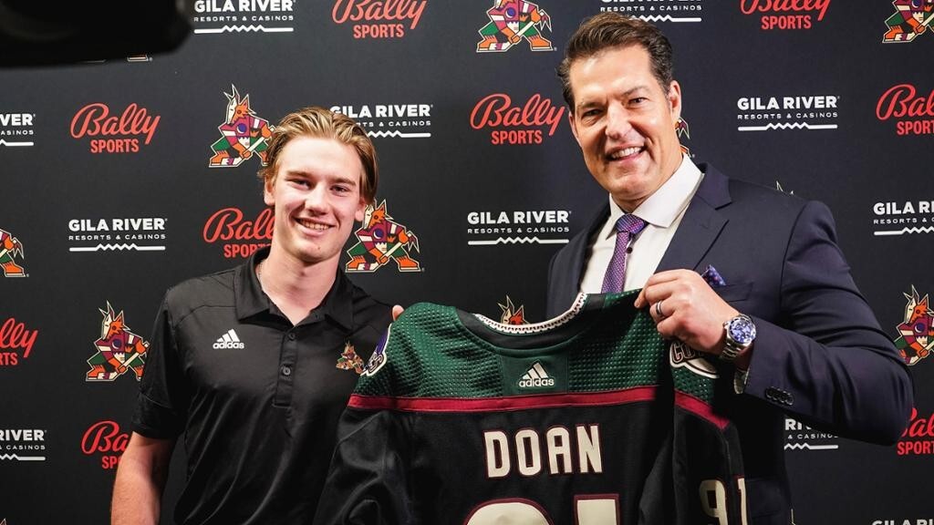 ARIZONA STATE Josh Doan #91 game-worn CCM FT4 skates from 2021-22 ...