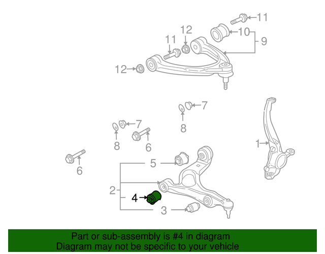 Audi 7L8407183 Genuine OEM Lower CNTRL Arm Inner Bushing for sale ...