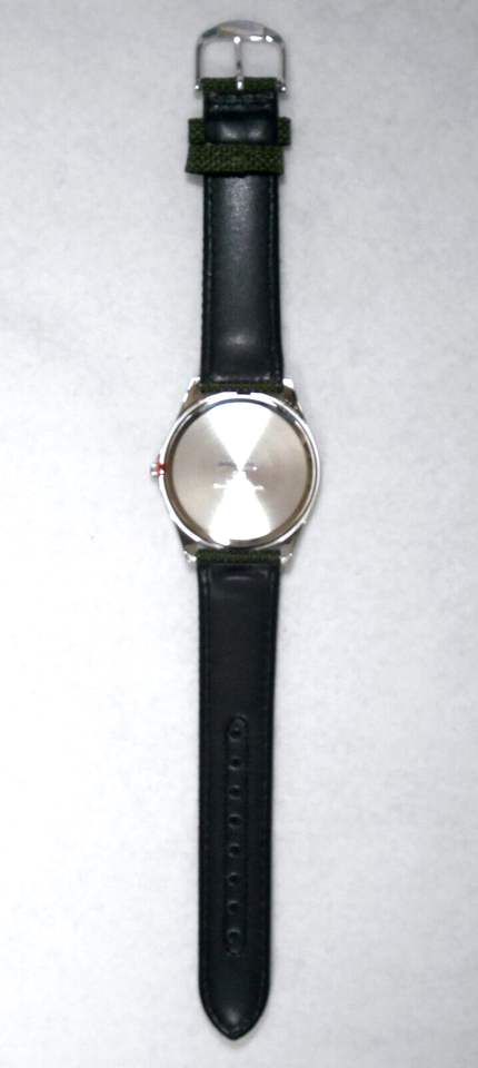 CITIZEN Q&Q Falcon White Green Field Watch QB38-304 Quartz Military ...