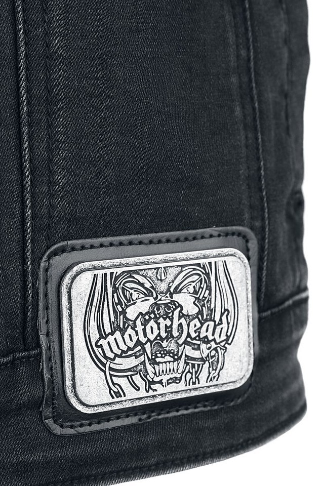 Motörhead Vest Jacket Heavy Metal Band Black Sleeveless Denim Jean ...