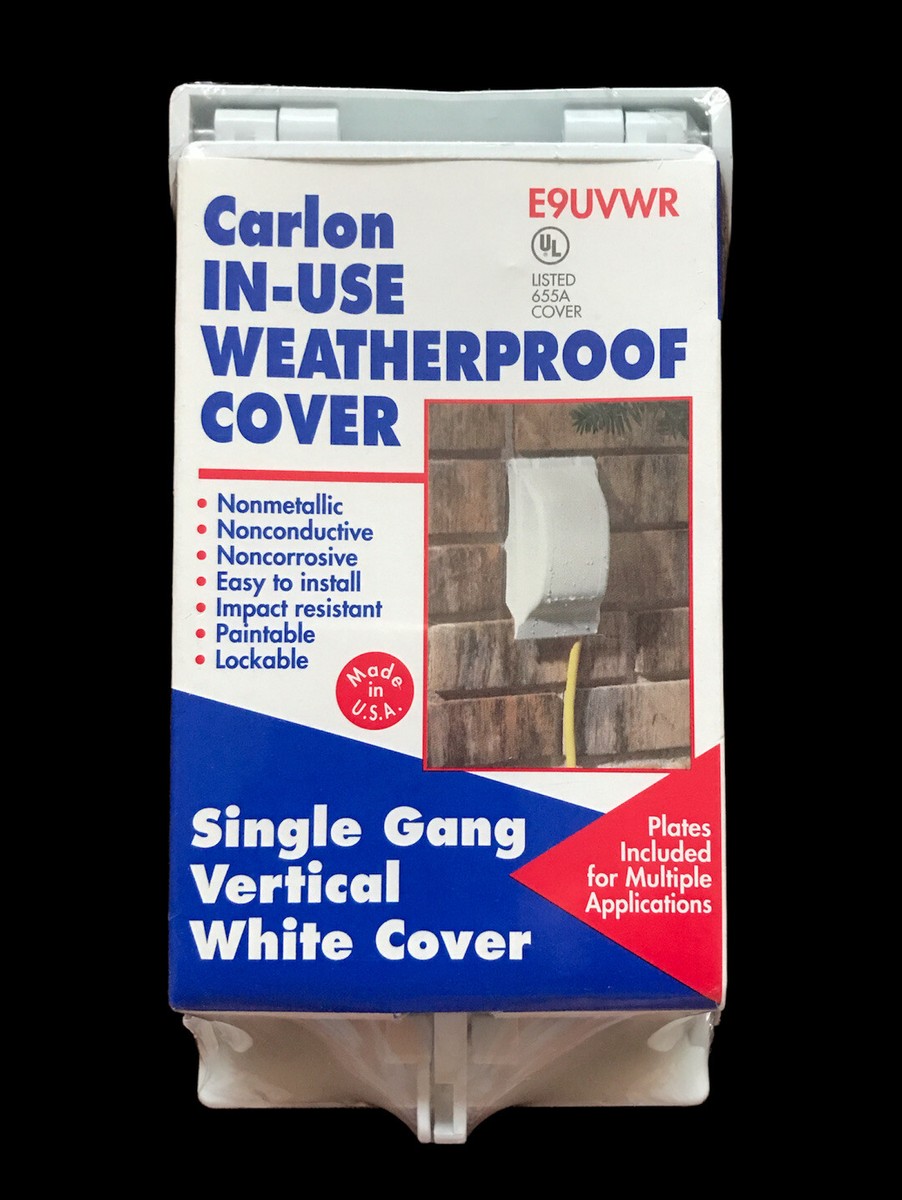 Carlon Weatherproof Receptacle Cover CARLON 3 Gang Plastic New Work