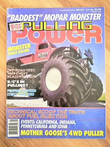 *Rare Vintage May 1988 Pulling Power Monster Jam Truck Bigfoot 4x4 ...