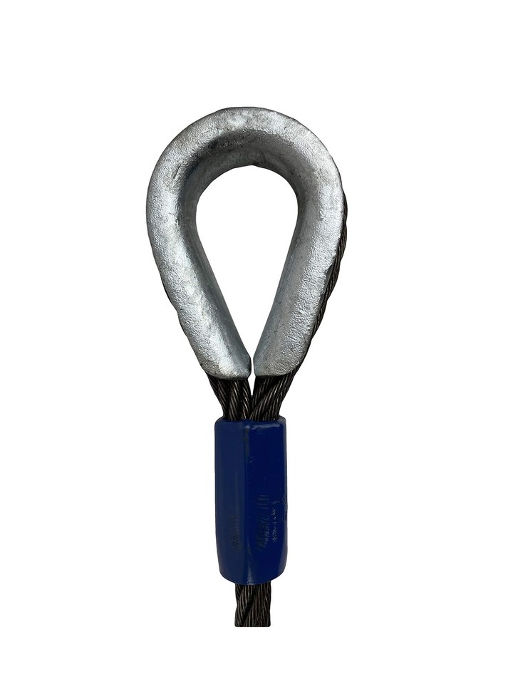 Kennedy Wire Rope & Sling Co. 3/4" x 9' Single Leg Wire Rope Sling w ...