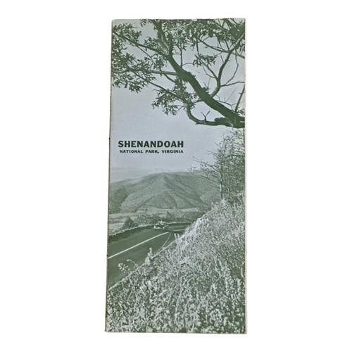 Shenandoah National Park Virginia Map and Brochure Travel Tourist 1965 ...