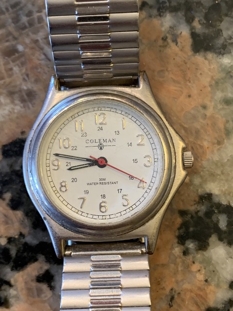 Coleman 40-766 Genuine Leather Quartz Analog Unisex Watch for sale ...