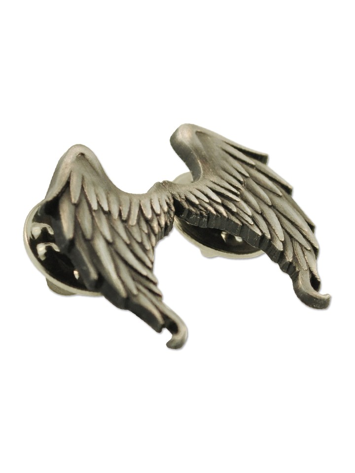 PinMart's Antique Silver Flying Angel Wings Lapel Pin | eBay