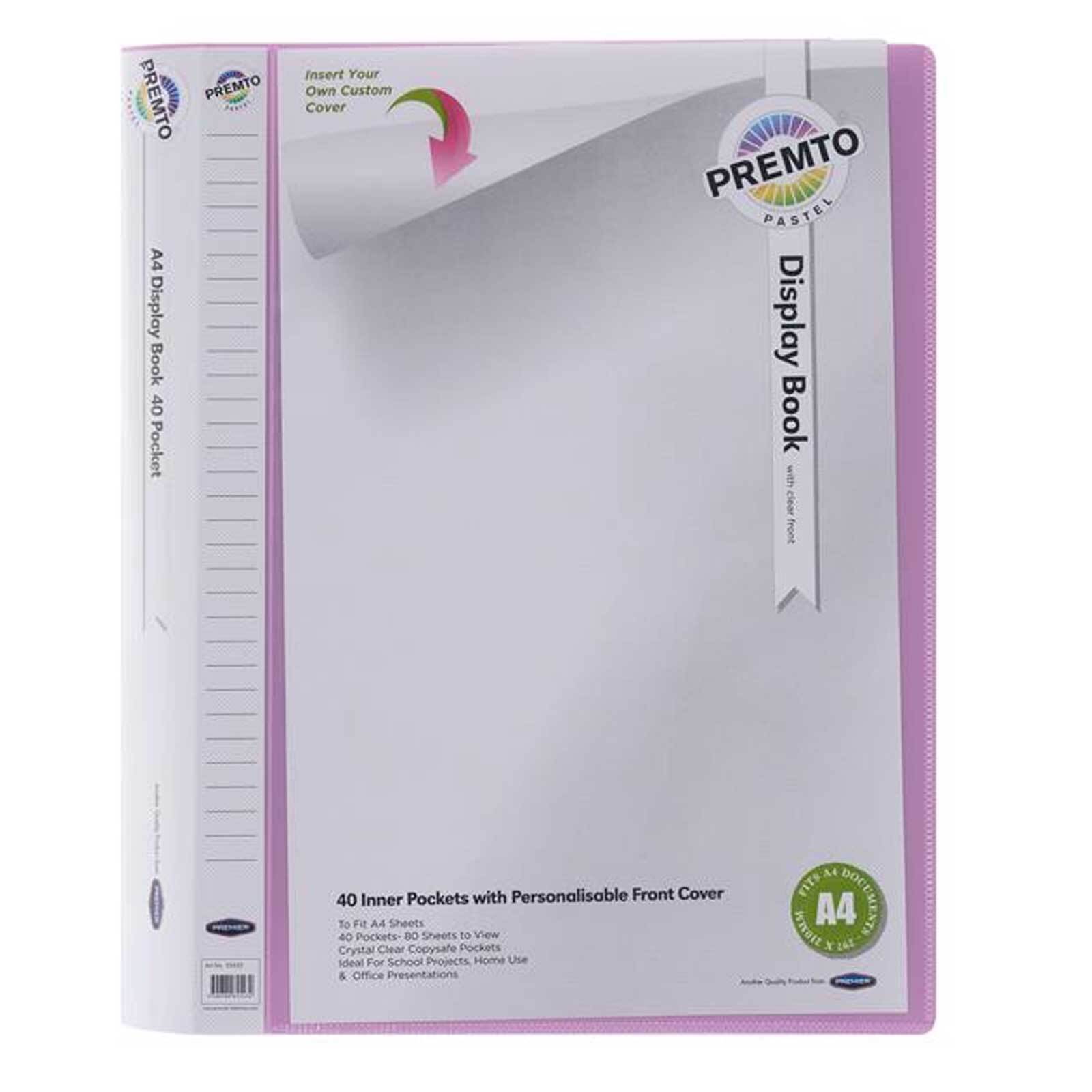 Display Book A4 Presentation Office Documents Storage Filing Folder 40 ...