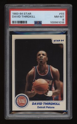 1983-84 David Thirdkill PSA 8 Star Basketball #93 *NICE* Invest NOW Low ...