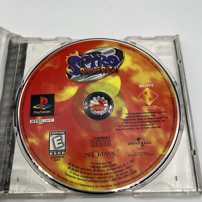 Spyro 2: Ripto's Rage! (Sony PlayStation 1 PS1) Disc Only Black Label ...
