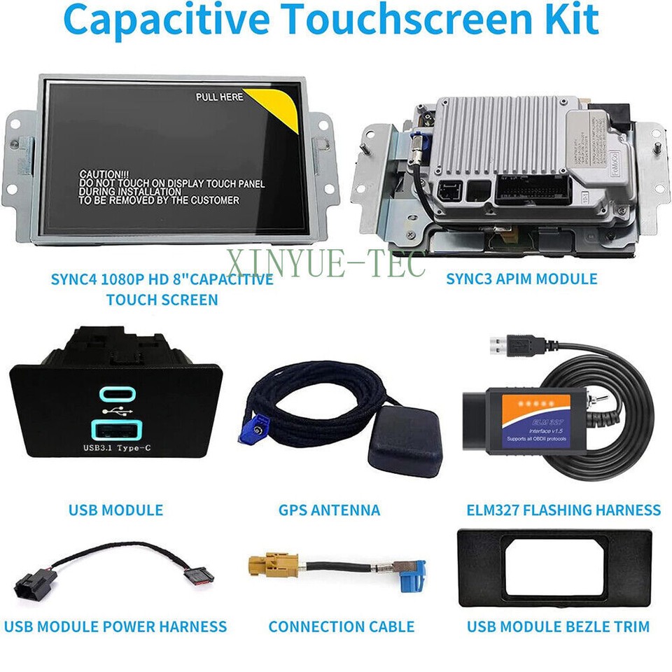 Factory SYNC 2 to SYNC 3 3.4 Upgrade Carplay Kit Fit for Ford Sync3 ...