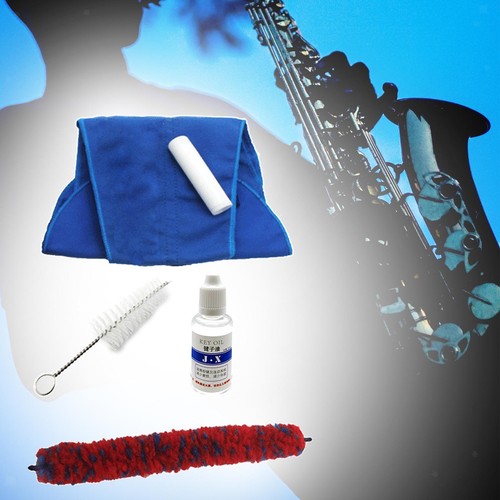 5Pcs Saxophone Sax Cleaner Care Cleaning Kits for Bass Alto Tenor Sax ...