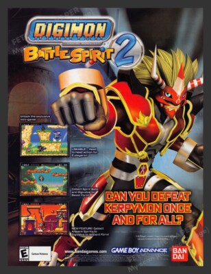 Digimon 2: Battle Spirit 2000s Video Game Print Advertisement 2003 | eBay