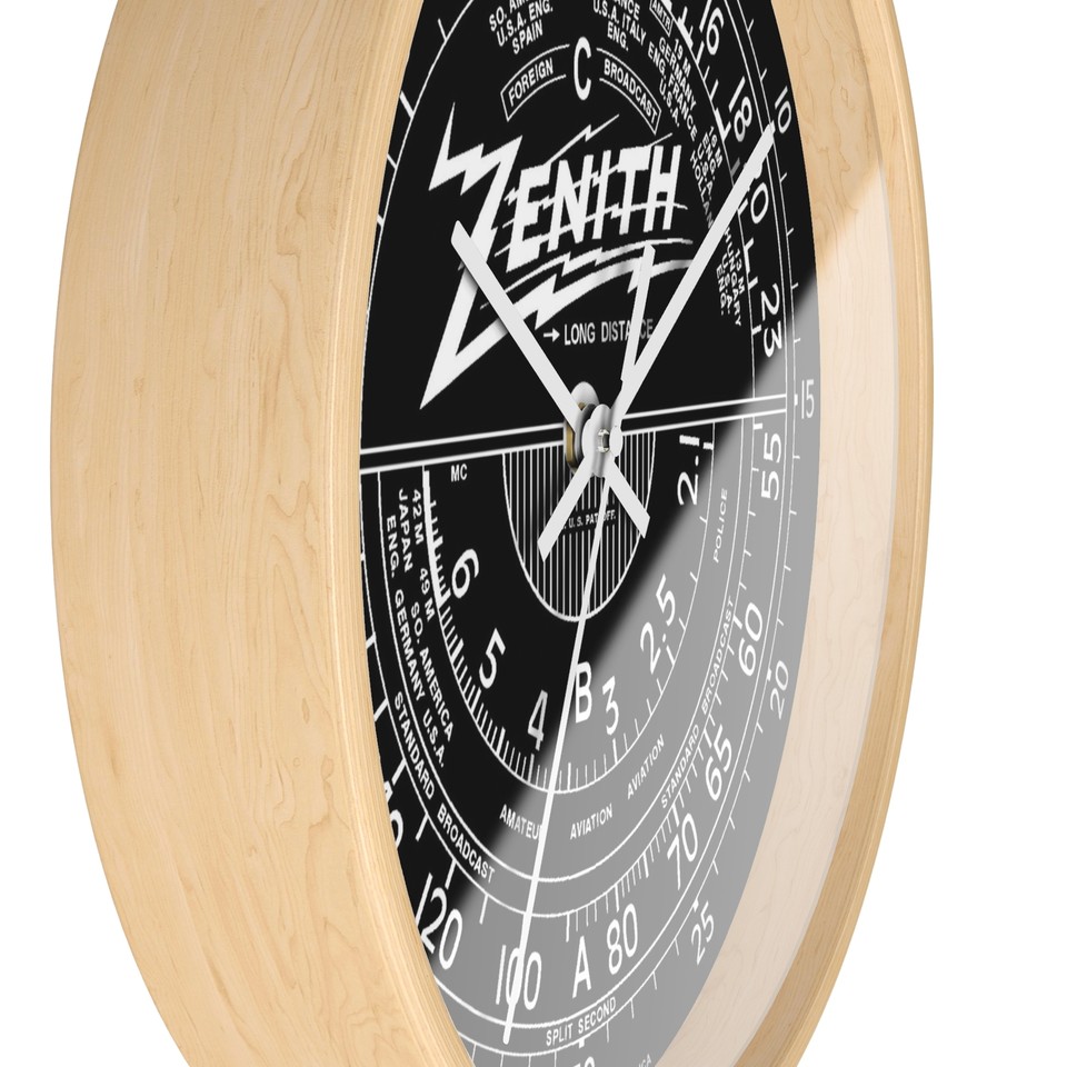 Retro Ham Shack Wall Clock. Zenith Shortwave dial Ham Radio gift | eBay