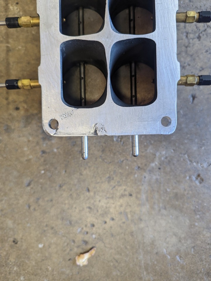 Crower Magnesium 8 Port Fuel Injection Hat Small Port Vintage Mag Scoop ...