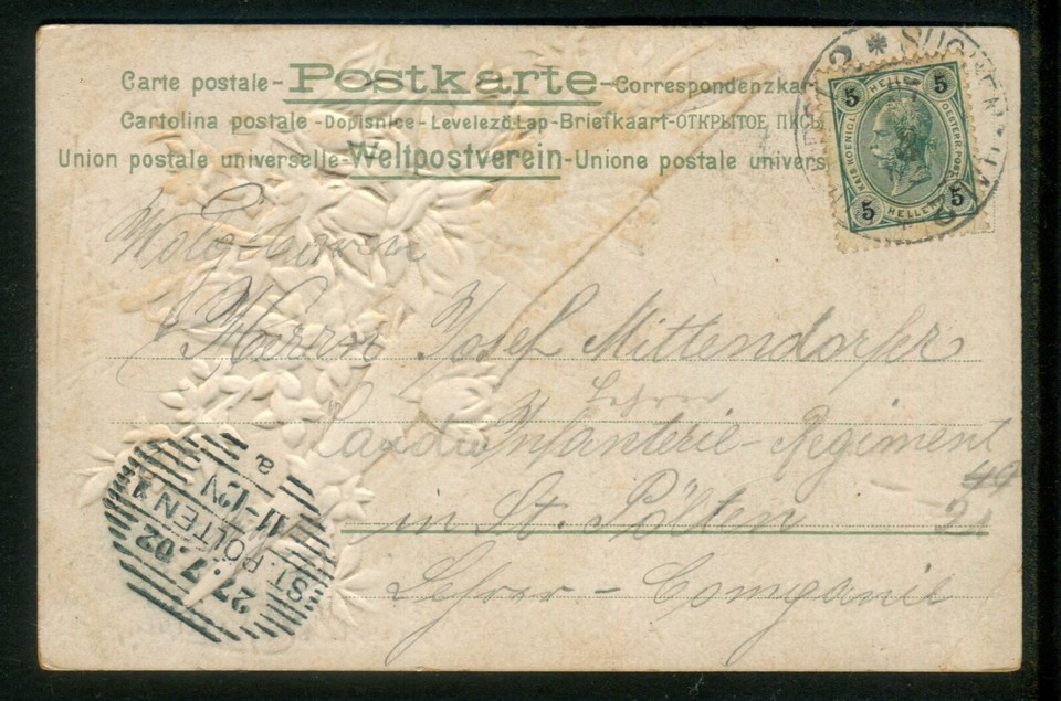 AUSTRIA (c. 1902) - Antique Old Postcard Postkarte Correspondenz Karte ...