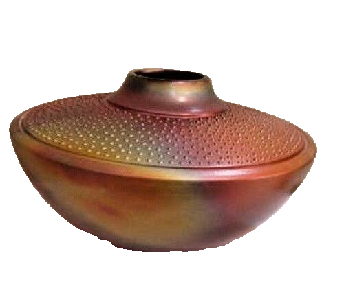 Cosmic Clay Studio Primitive Pit Fired Signed Space Vessel With Slip ...