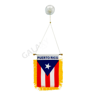 Puerto Rico Mini Banner / Puerto Rico Flag / Double Sided Mini Car ...