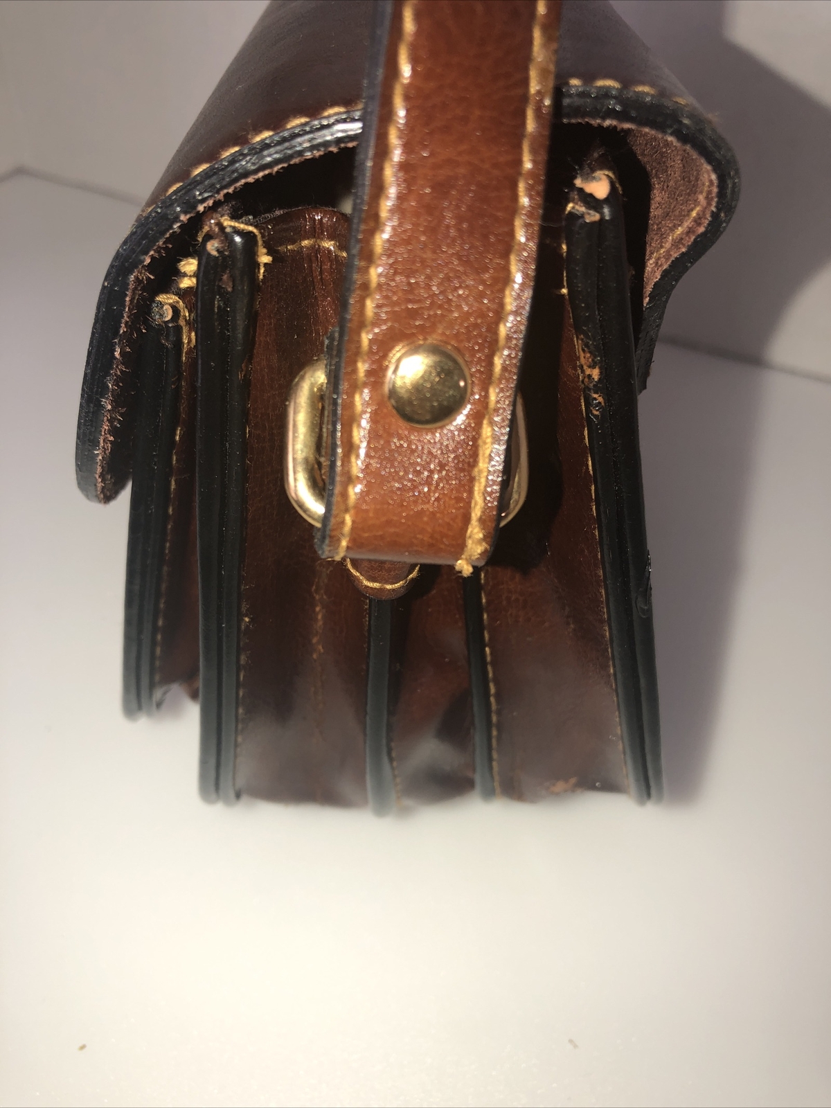 SASHA Moda Italiana Vintage Faux Leather Crossbody Sh… - Gem