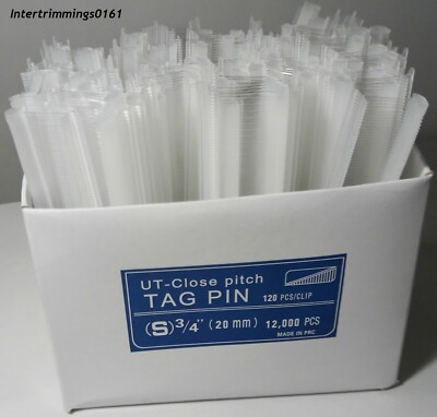 UT- CLOSE PITCH TAG PIN FASTENERS, 12 000 PER BOX, CHOOSE SIZE 20MM ...