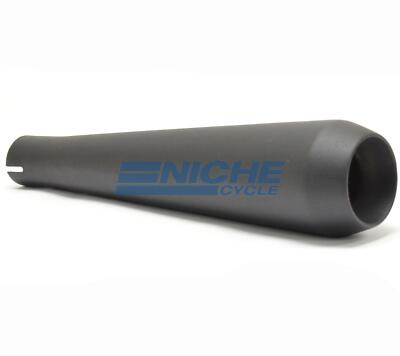 13" Big Mouth Reverse Cone Stainless Steel Muffler Megaphone Black 1.5 ...