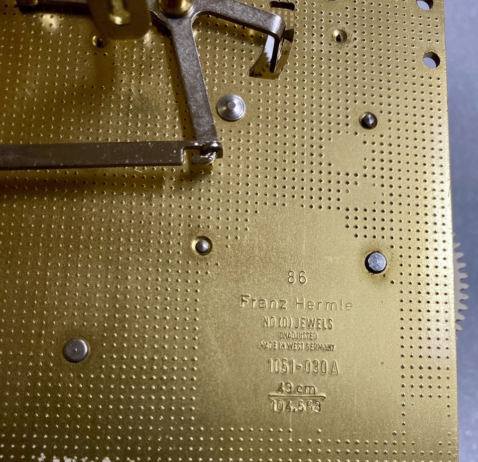 Howard Miller (Hermle) 1051-030A Triple Chime Clock Movement 45cm | eBay